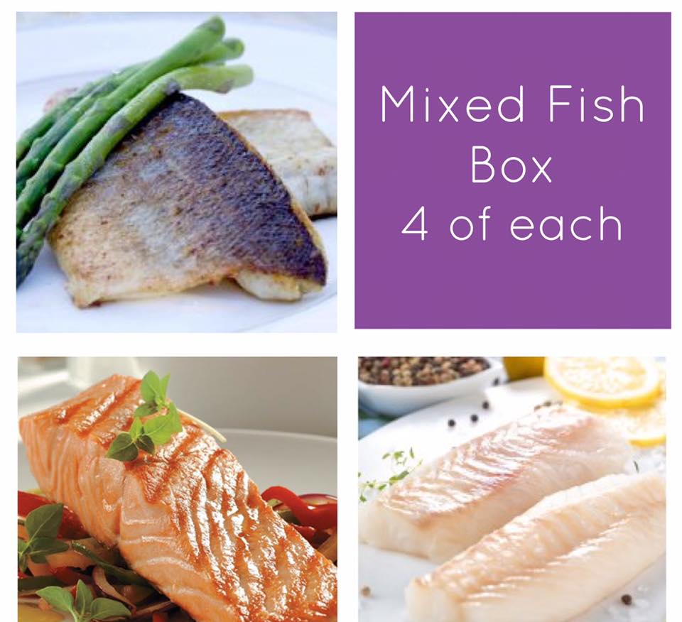 Cod, Seabass & Salmon Fish Box -12 portions - Seafresh - The Online ...