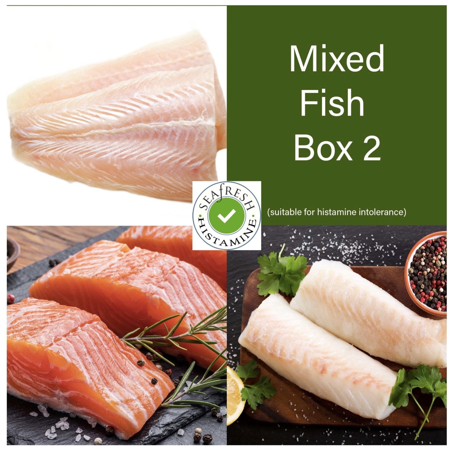 Salmon, Cod & Hake Fish Box - 12 portions - Seafresh - The Online ...